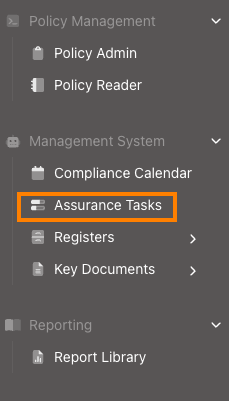 How Do I Perform an Assurance Task via the Assurance Tasks Screen?